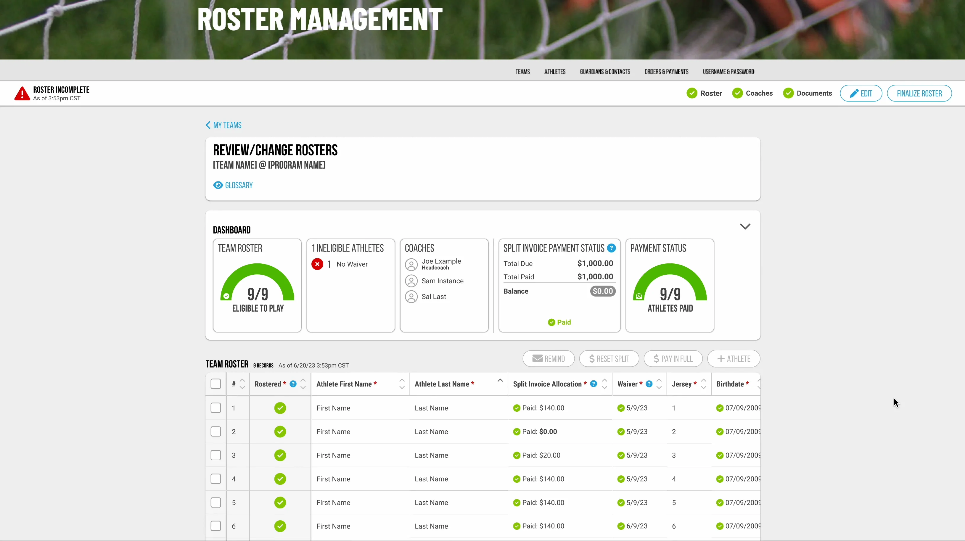 v0.0.8.Step2 Phase 7-Finalize Roster