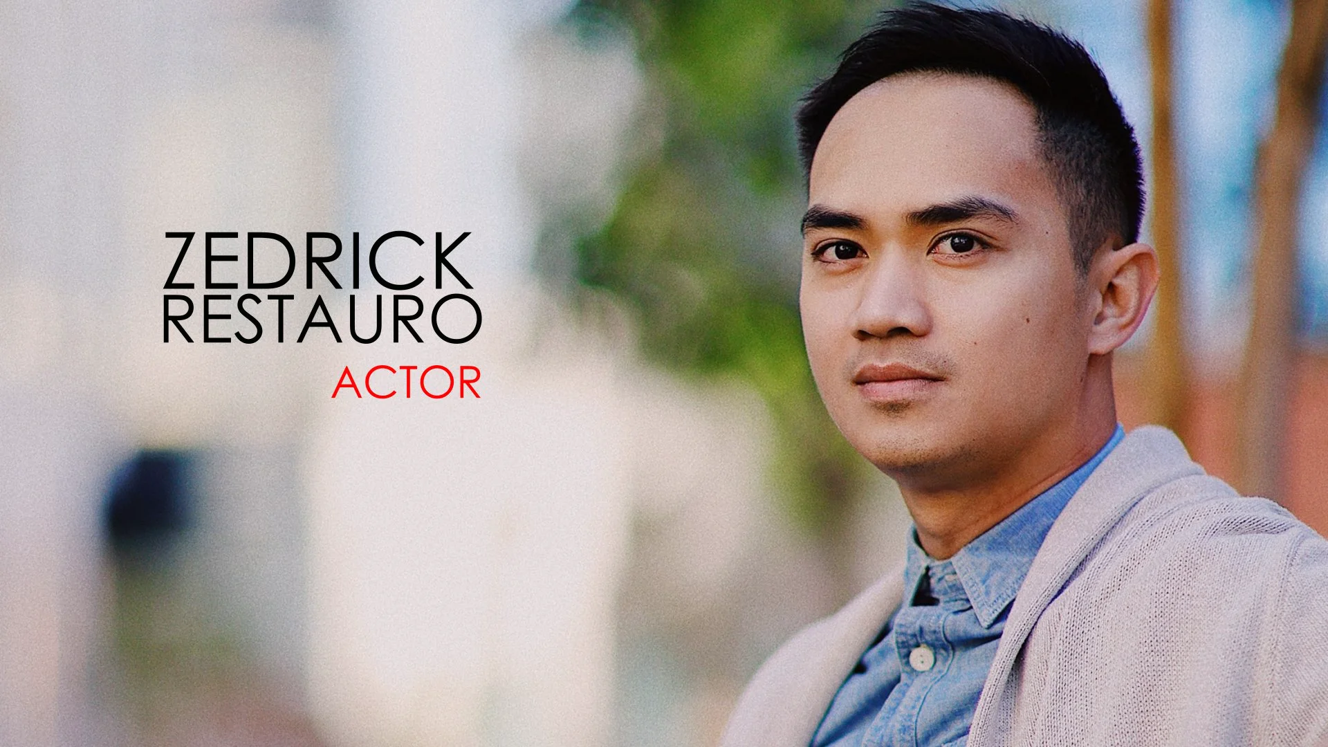 Zedrick Restauro - Acting Demo Reel