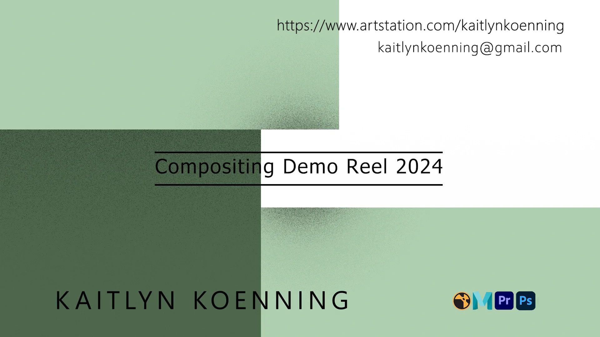 Kaitlyn Koenning | Compositing Demo Reel 2024