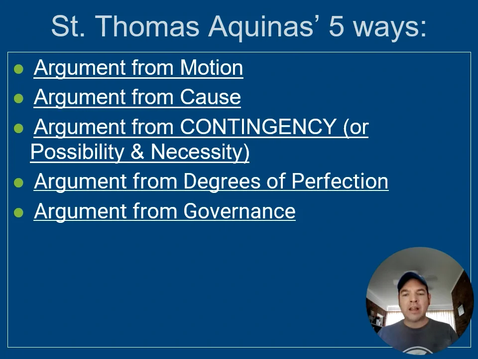 ARGUMENT FROM CONTINGENCY