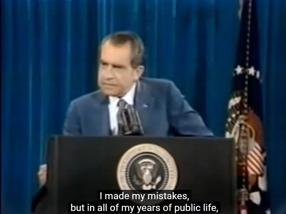 Nixon I'm Not a Crook