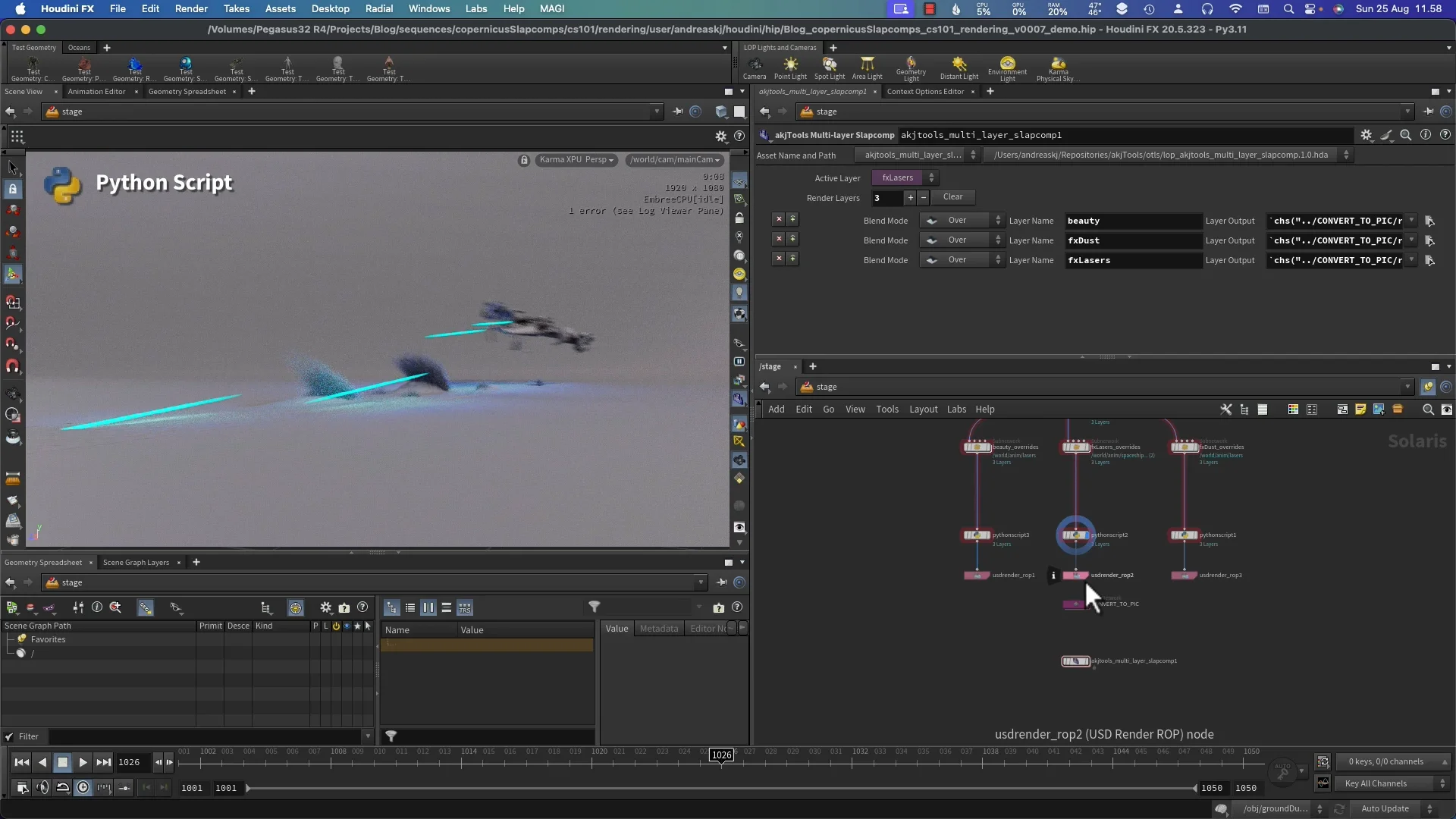 [DEMO] Multi-Layer Slap Comp HDA with Copernicus and Solaris in Houdini ...