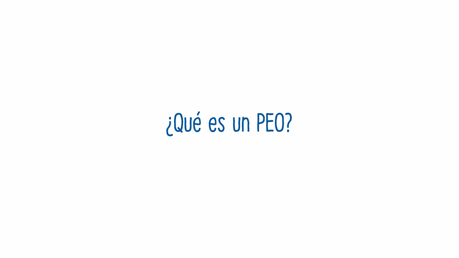 ¿Qué es una PEO?