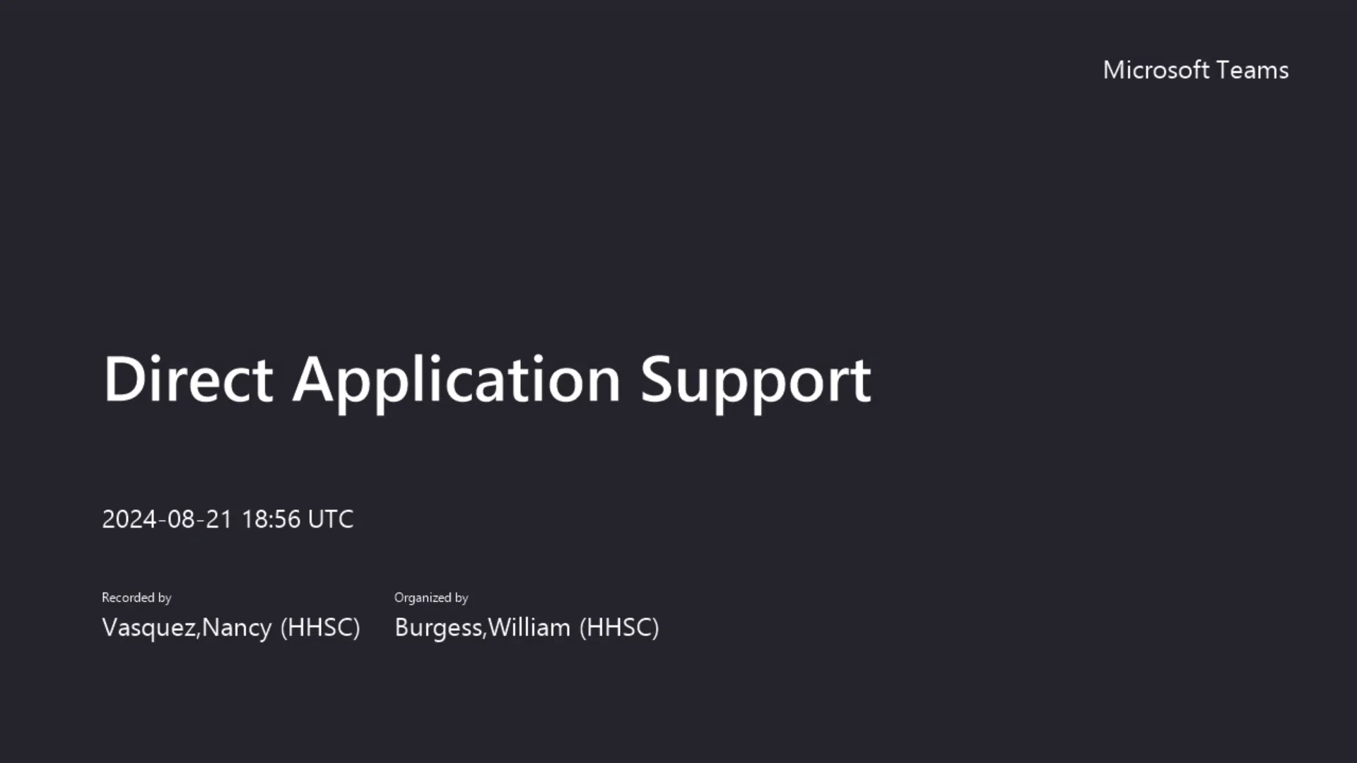 Direct Application Support