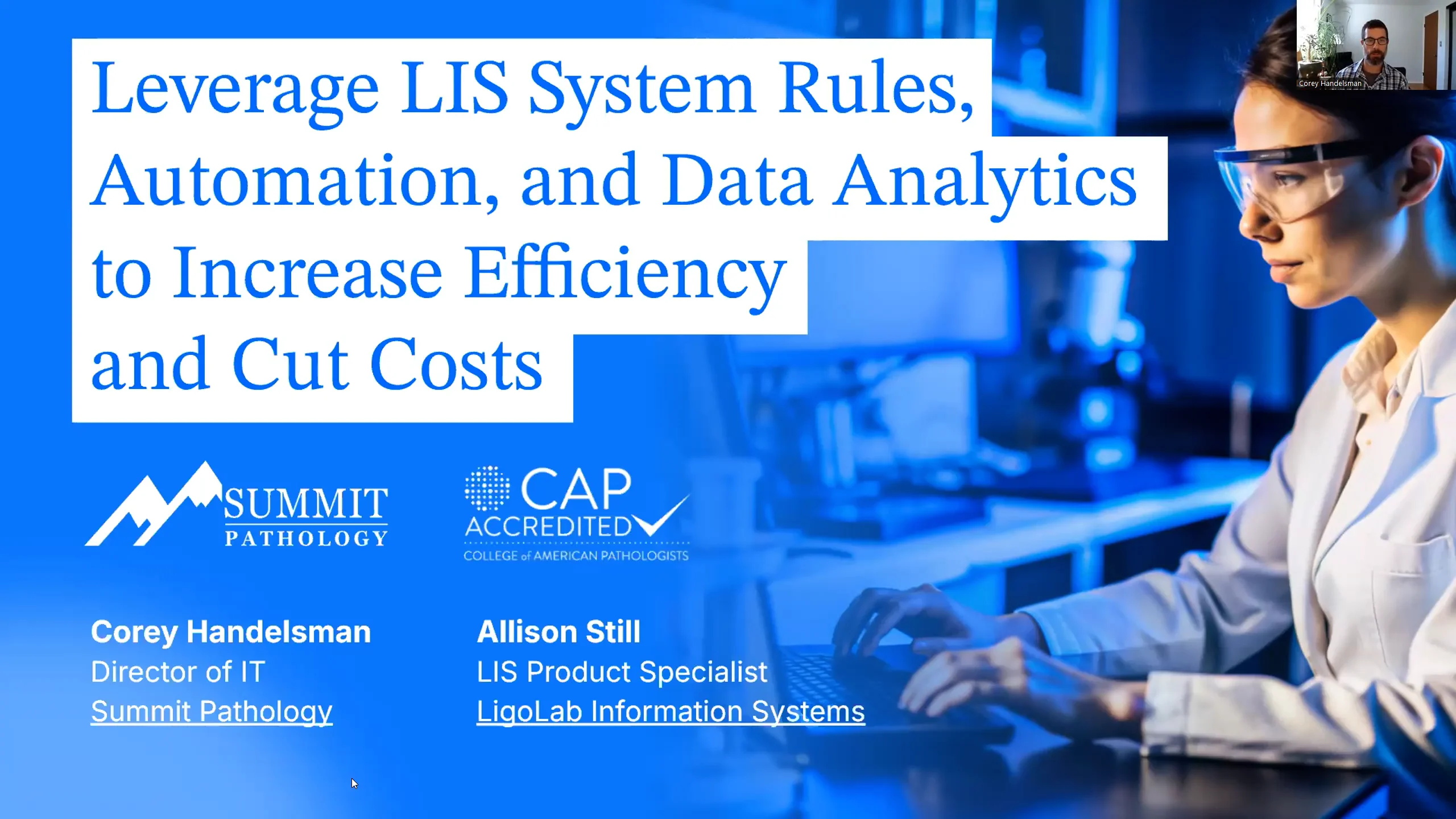 Leverage LIS System Rules, Automation, and Data Analytics to Increase ...