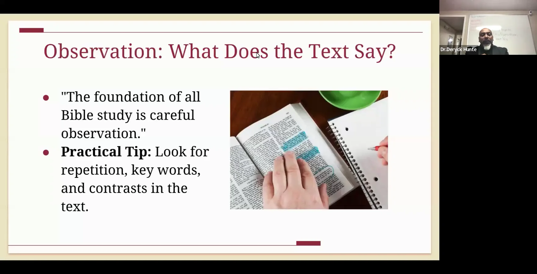 Week 2 Introduction to Bible Study Methods