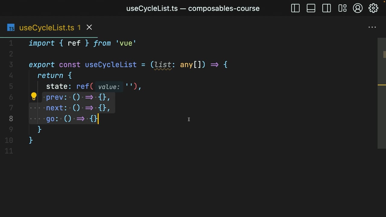 Define Reactive State and Functions within a Composable - A Vue.js... Define Reactive State and Functions within a Composable - A Vue.js...