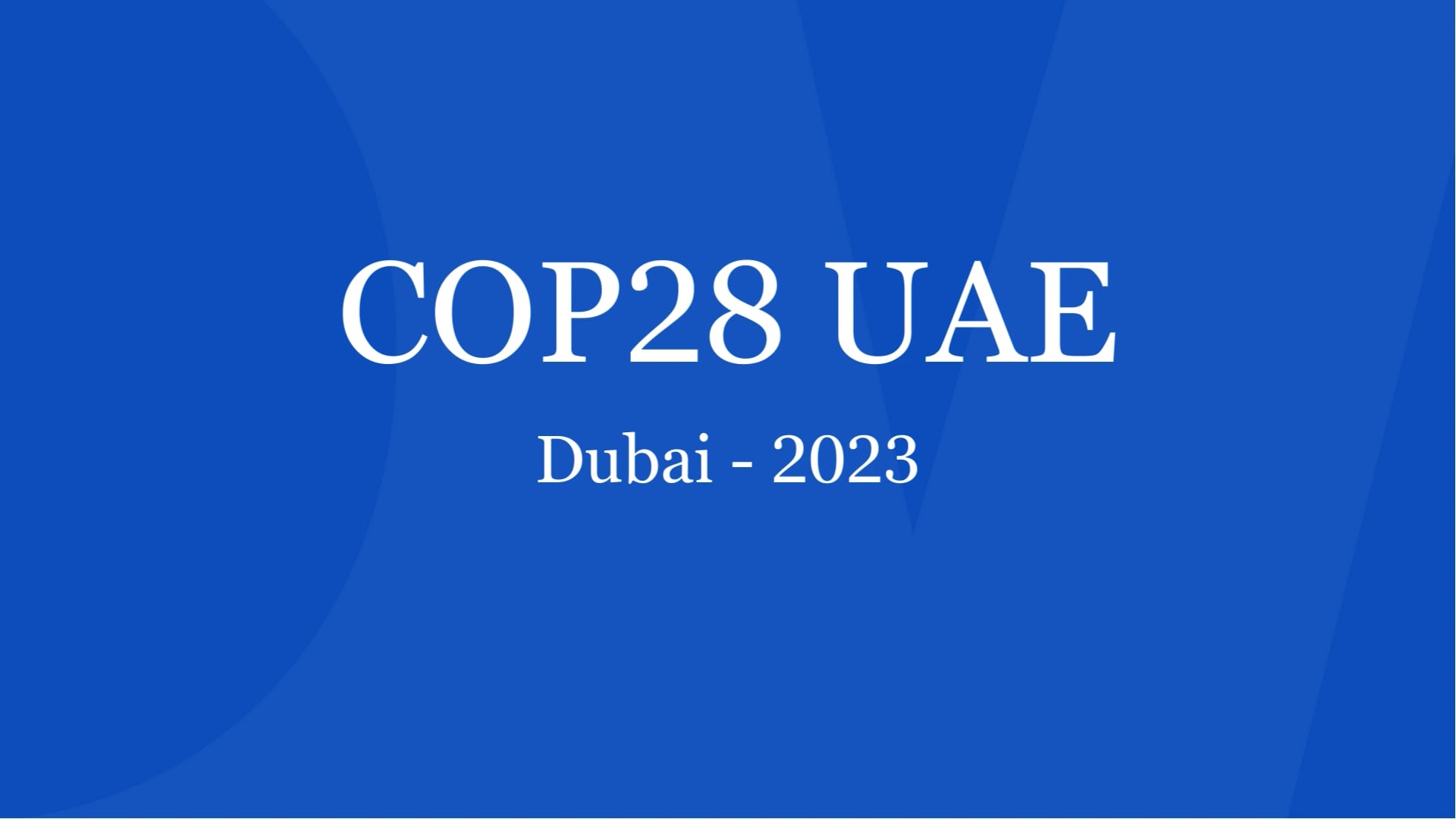 Video of David Howden's keynote at COP28