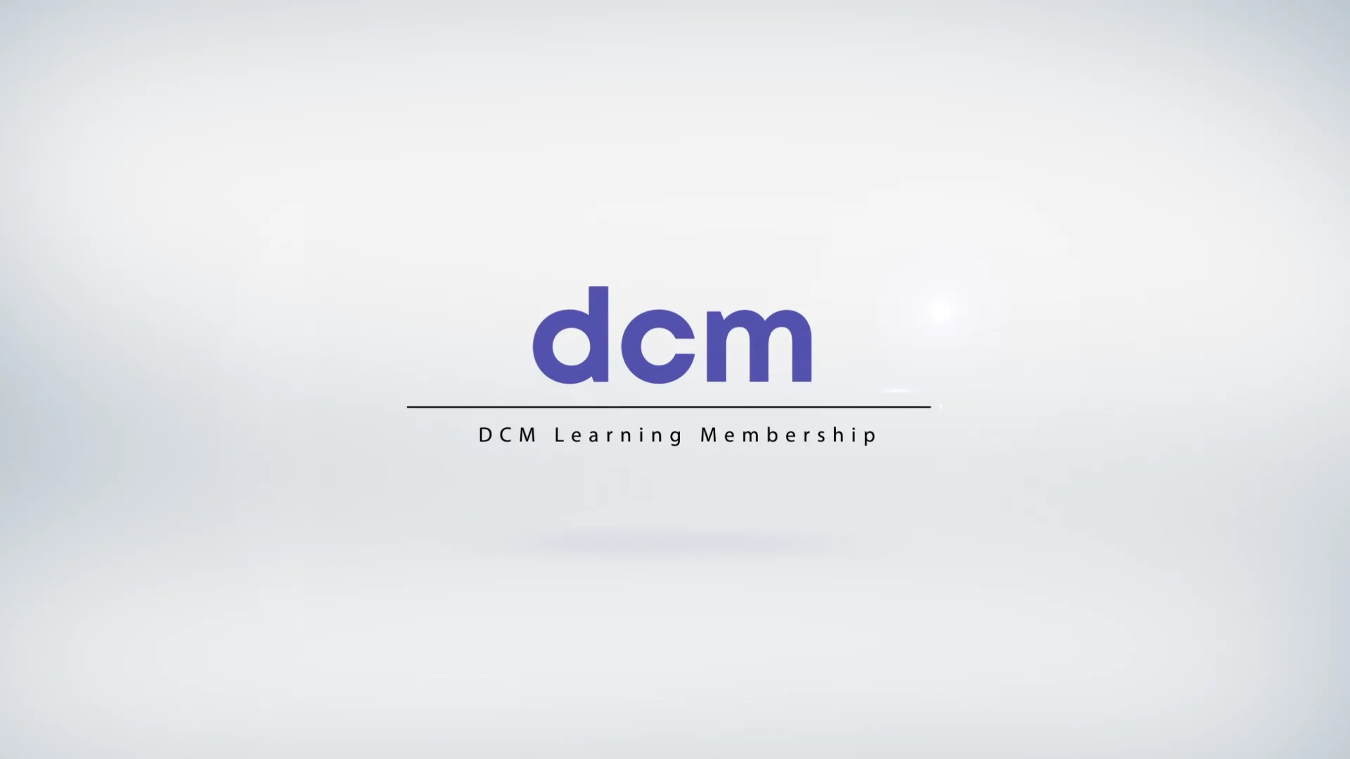 DCM Learning Member Hub Demo Video