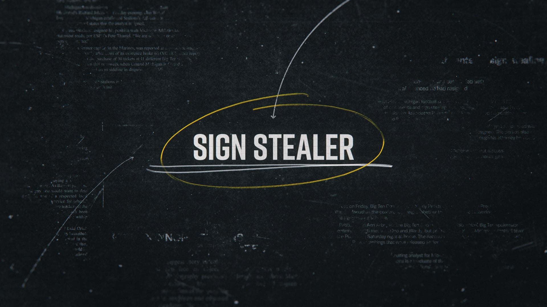 “Untold: Sign Stealer” Documentary Graphics