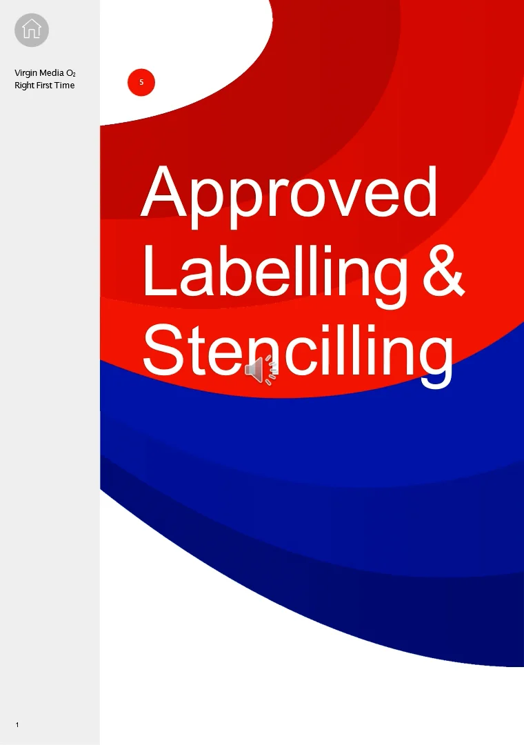 VM02 Right First Time - Approved Labelling and Stencilling