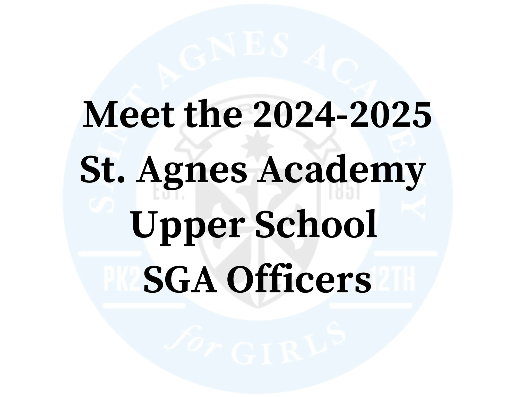 Introduction-SGA Officers 2024-2025