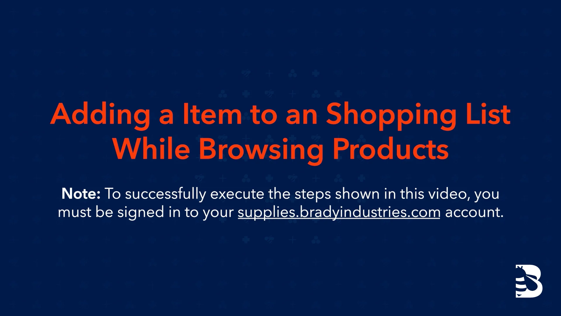 Adding a Item to an Shopping List While Browsing Products