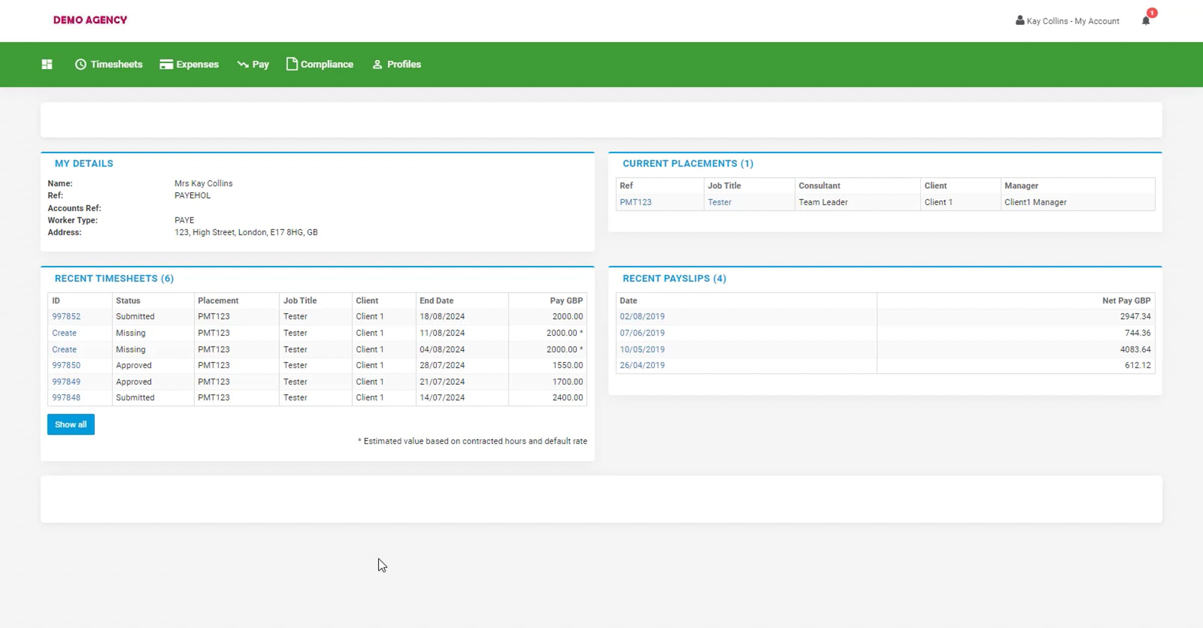 RSM InTime - Submitting Timesheets