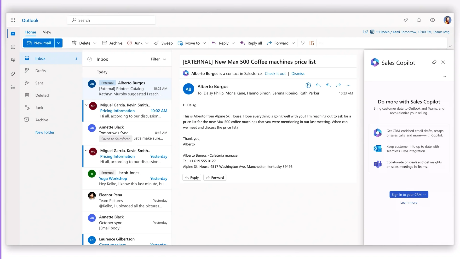 Copilot for SMB Good vs Bad Prompt