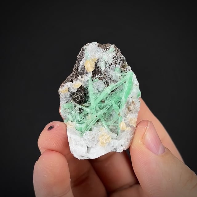 Beryl var. Emerald with Scheelite | Dayakou Emerald Mine, Wenshan ...