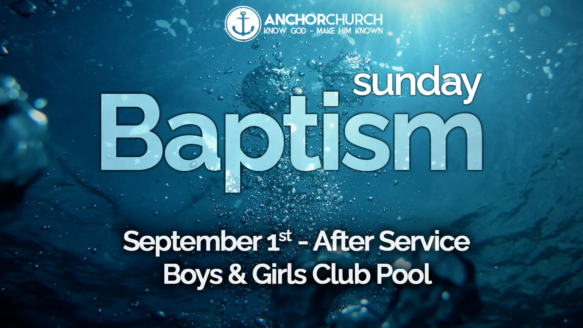 Anchor Church Baptism - September 1, 2024