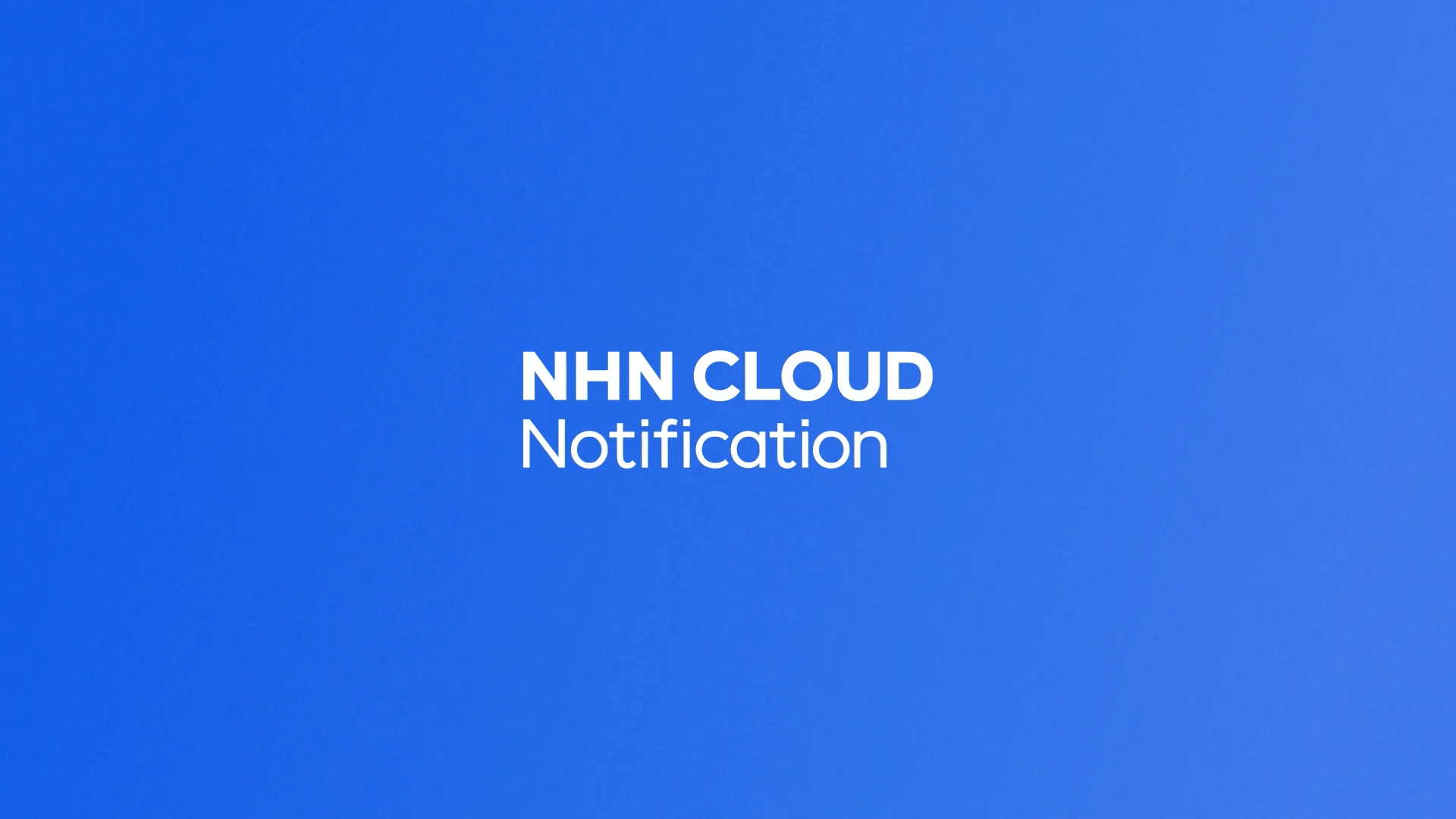 NHN Cloud Notification
