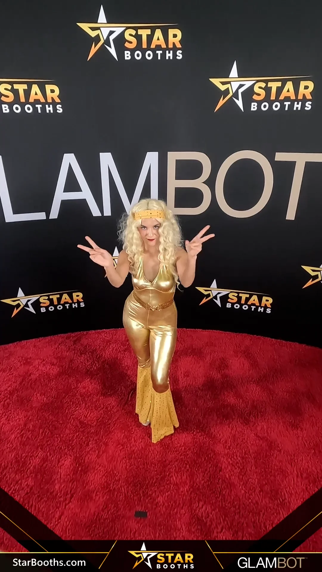 Star Booths GLAMBOT EXPERIENCE Actual Video Guests receive after processing