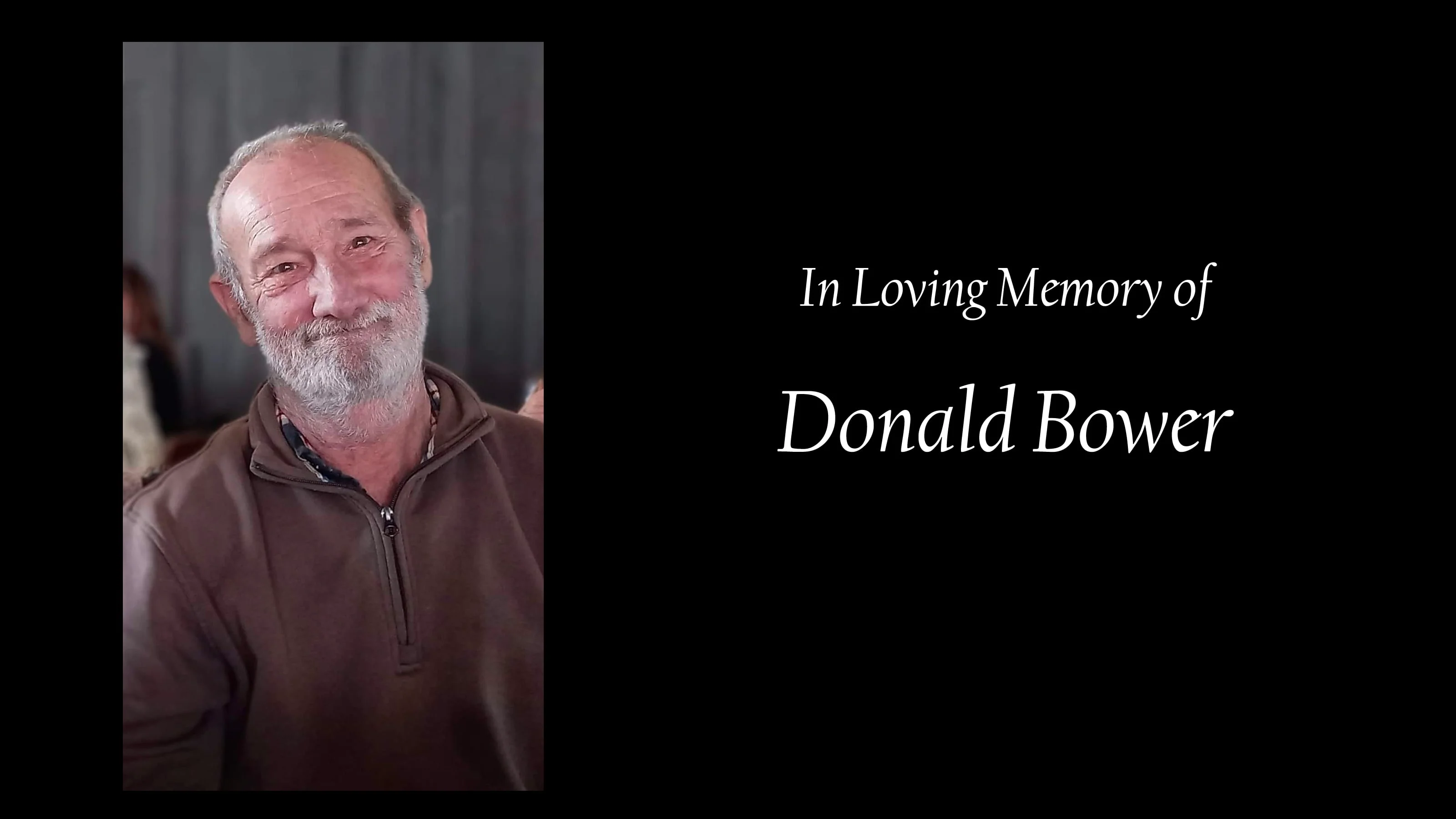 Donald Bower Service