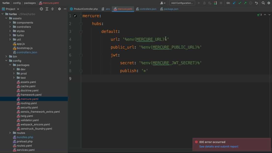 Running The Mercure Service In The Symfony Binary Symfony Ux Turbo Symfonycasts 0659
