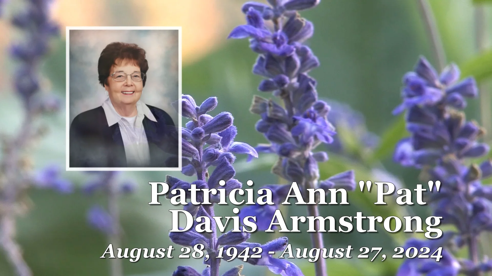 Patricia Ann "Pat" Davis Armstrong - Morgan & Nay Pat Armstrong on Vimeo