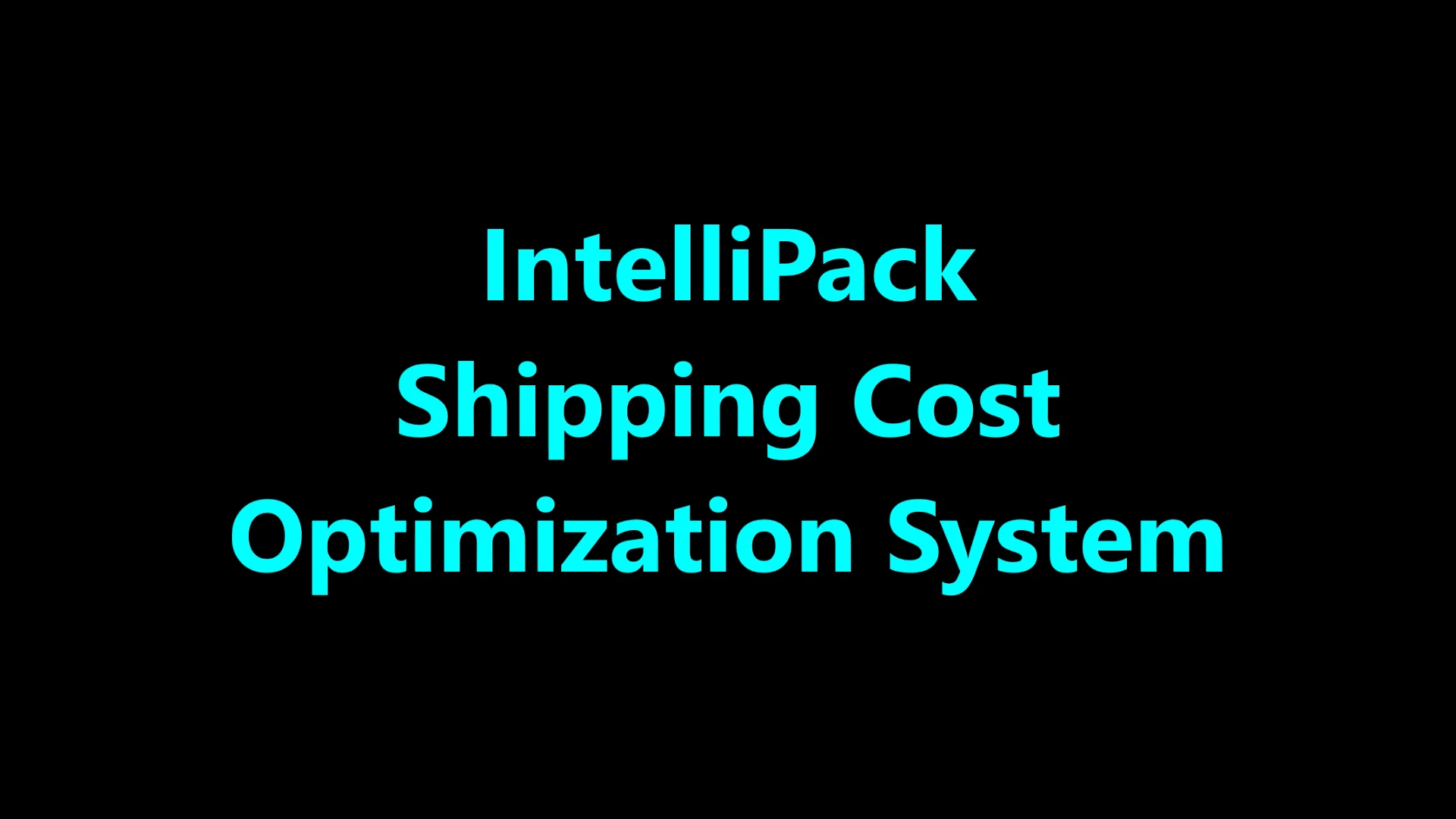IntelliPack Packing