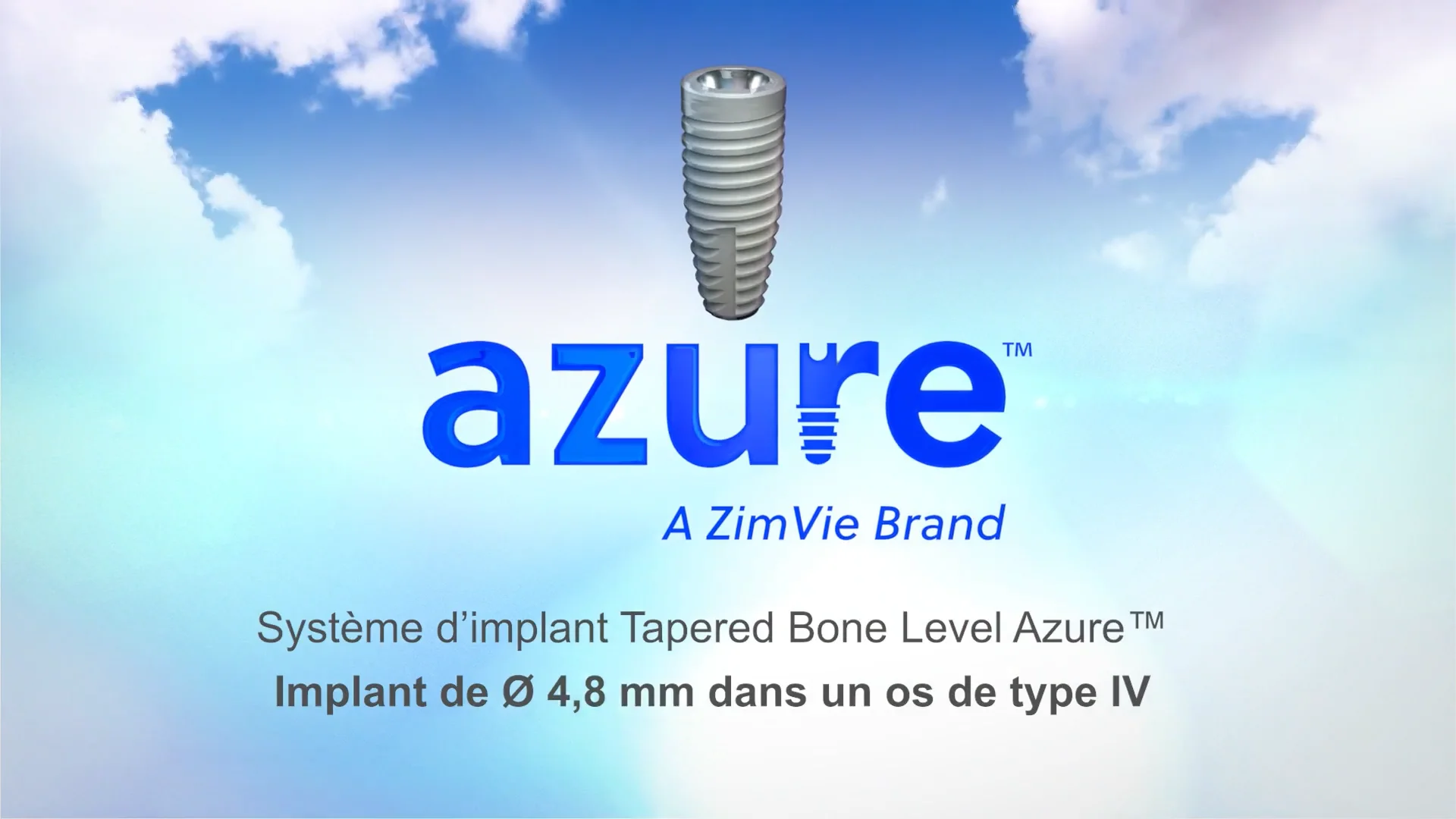 Azure TBL 4.8 mmD Implant - Type IV Bone - French