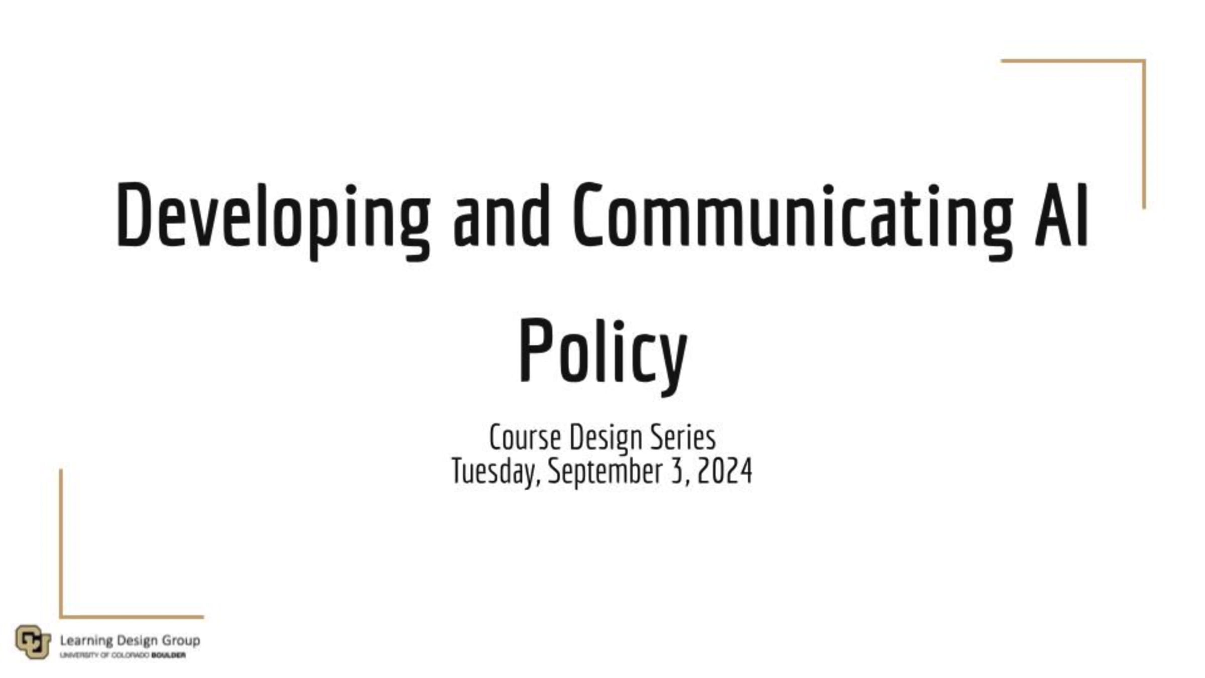 16 Communicating AI Syllabus Policy