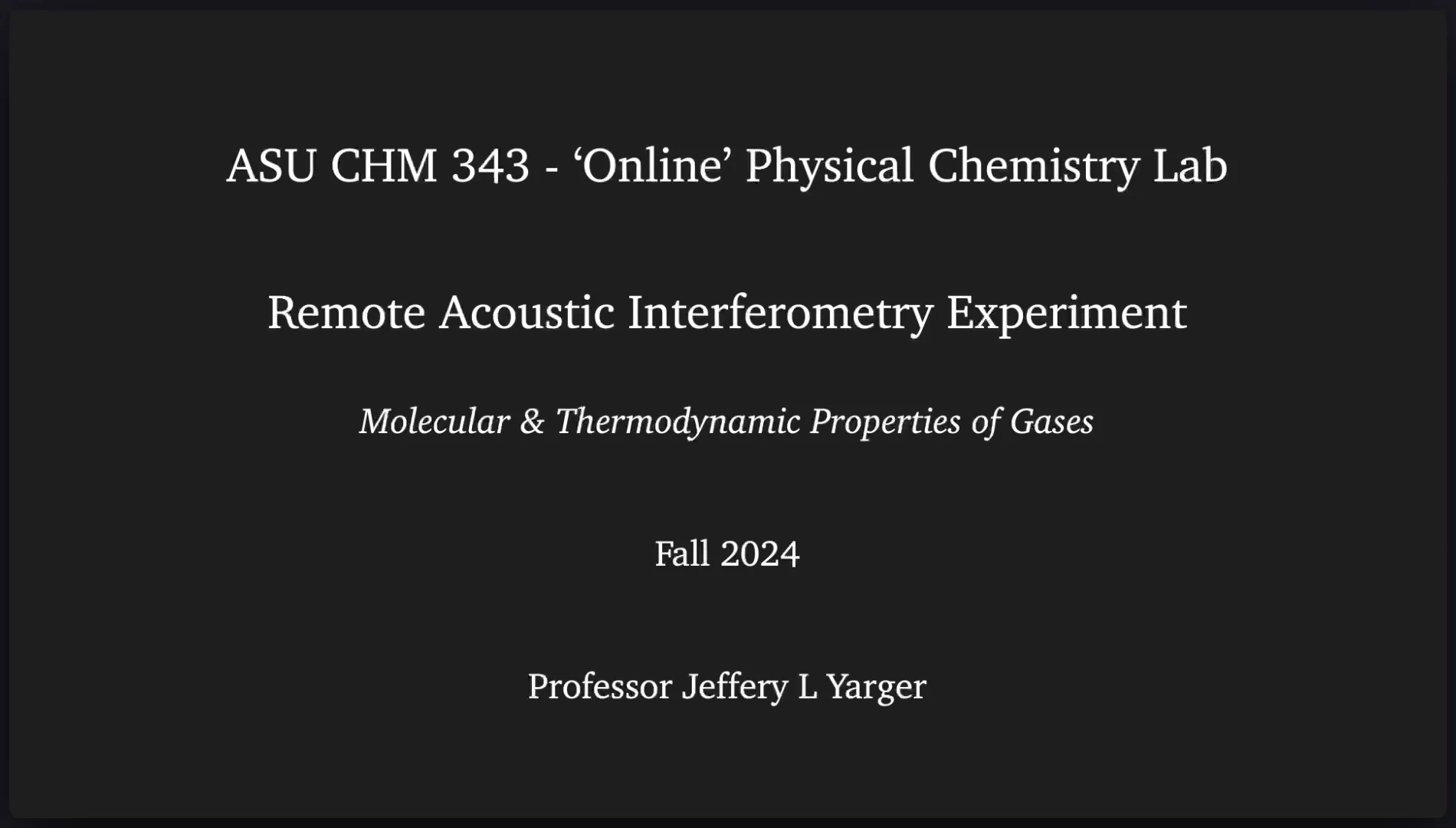 Remote Acoustic Interferometry Using NoMachine - Fall 2024