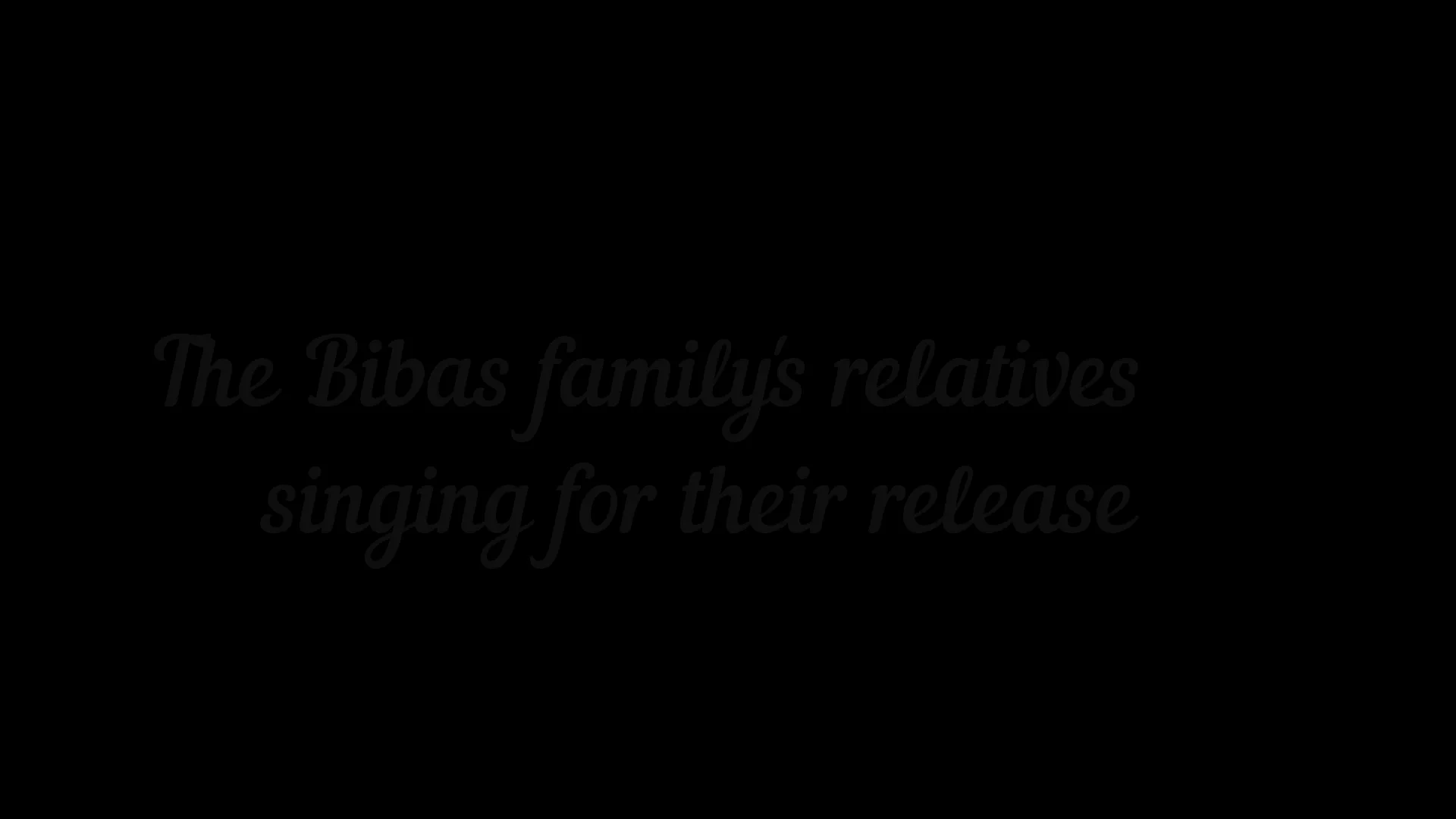 The Bibas family's relatives singing for their release!