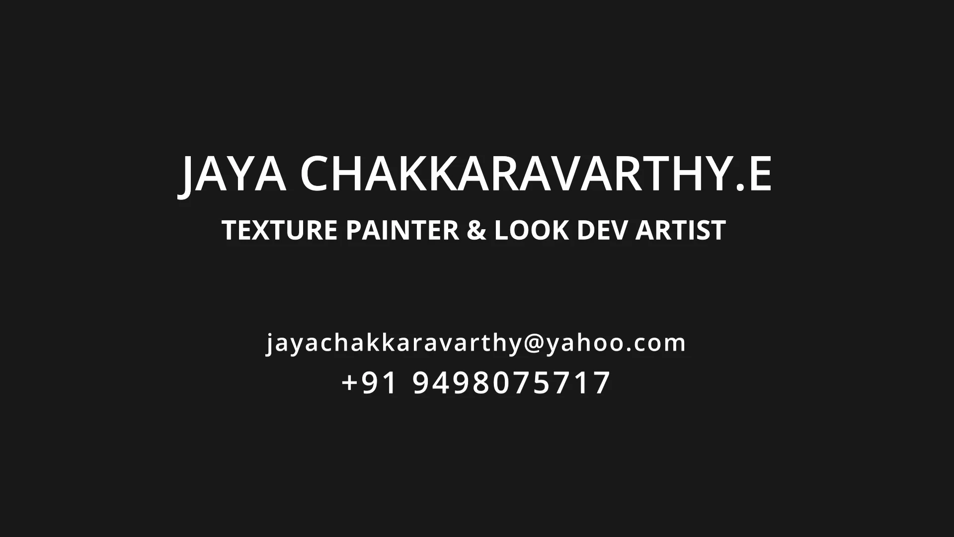 Texture painter and Look dev Artist