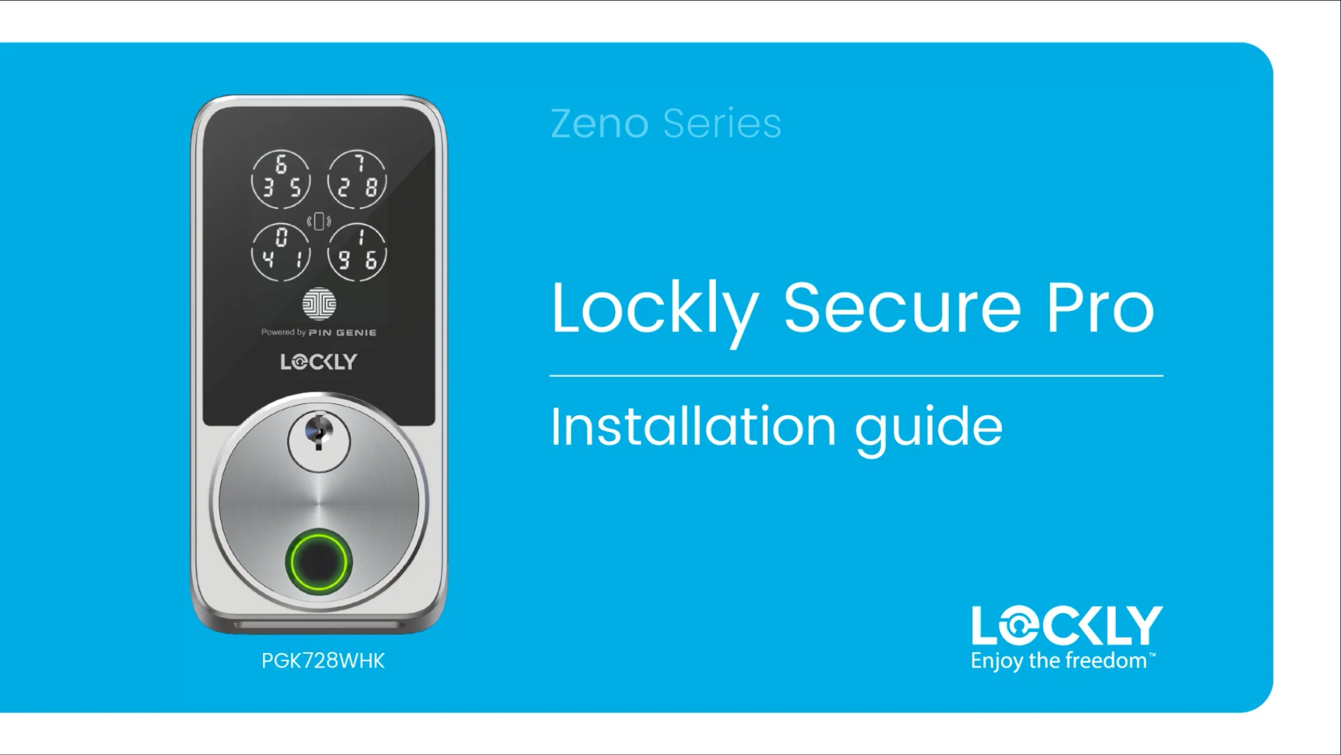 Lockly Zeno Series Secure Pro Deadbolt Edition Installation Video