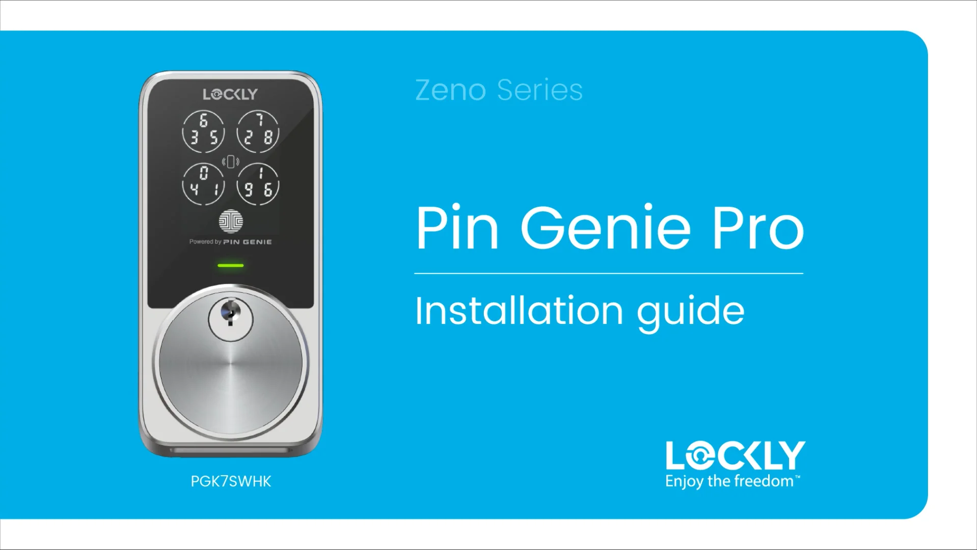 Lockly PIN Genie Pro Zeno Series Deadbolt Edition Installation Video