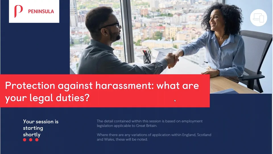 Protecting staff against harassment what are your legal duties