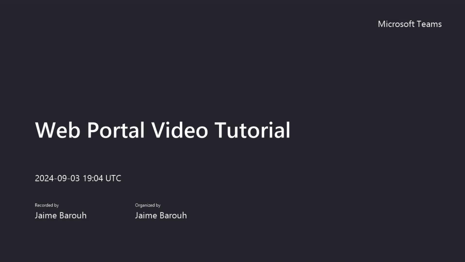 Web Portal Video Tutorial-20240903_140401-Meeting Recording