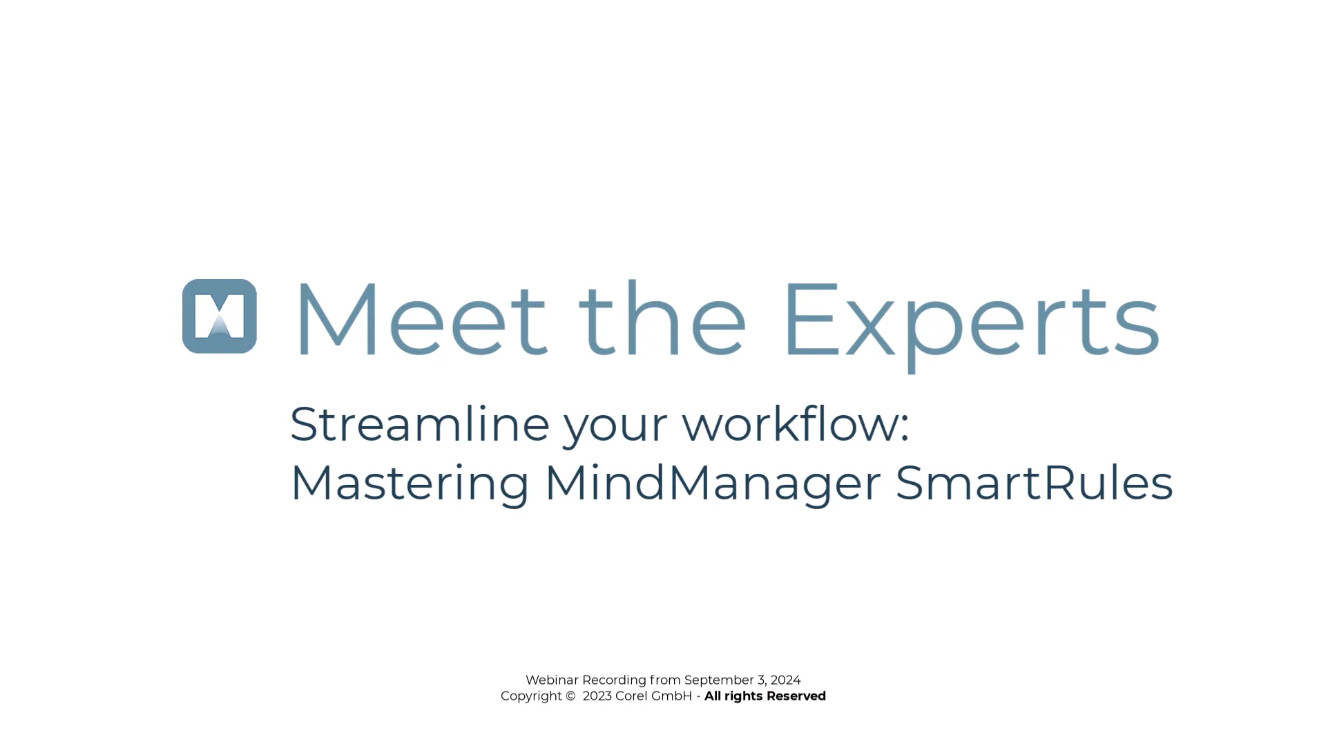 2024-09-03 MtE Mastering MindManager SmartRules (EMEA)