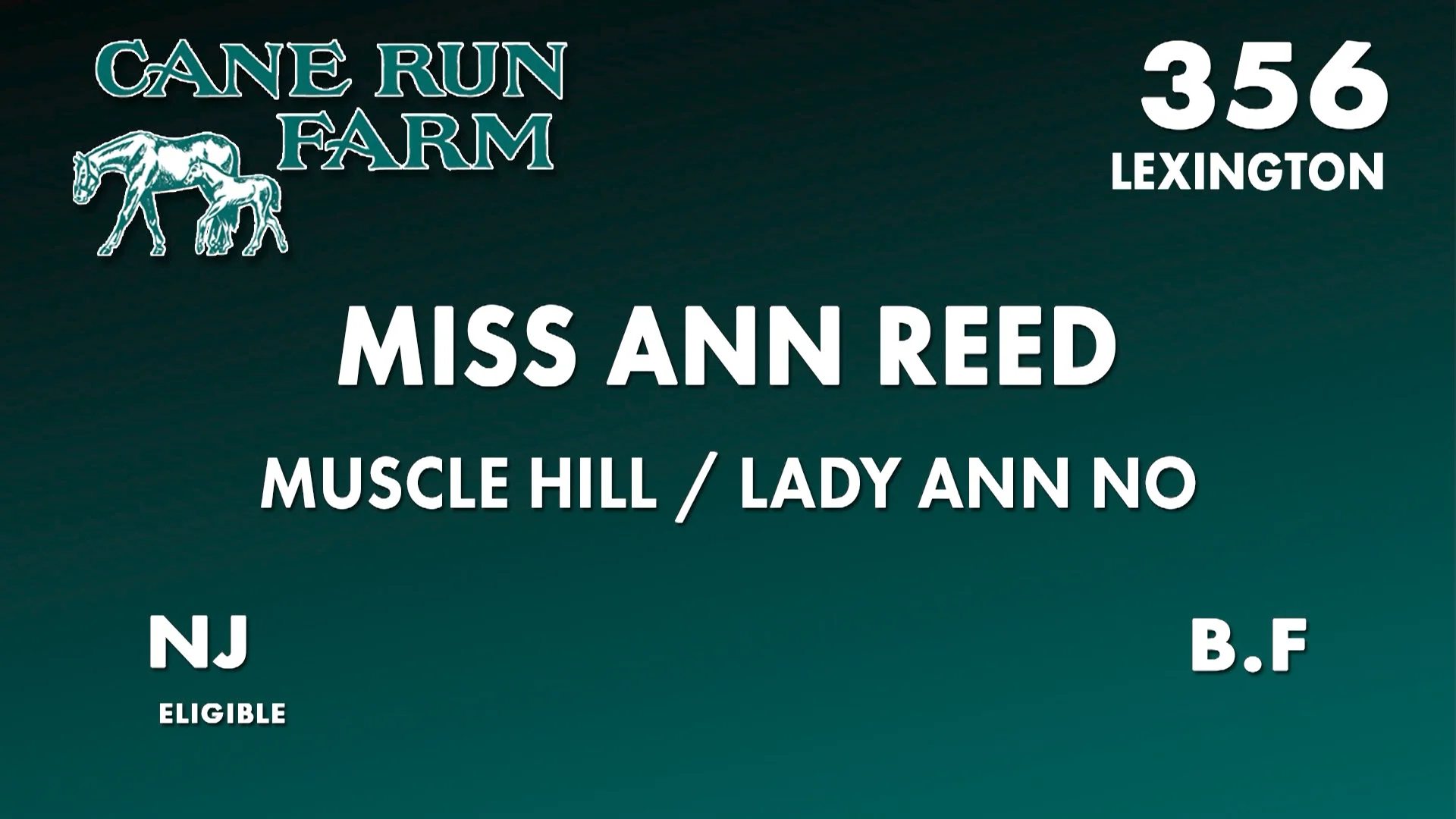 356 - Miss Ann Reed