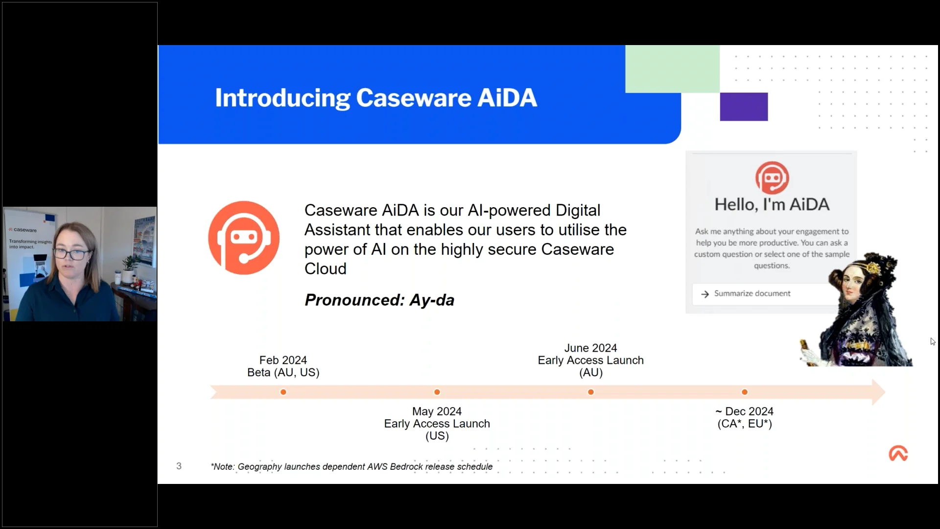 Knowledge Webinar - Introducing Caseware AiDA, AI Digital Assistant