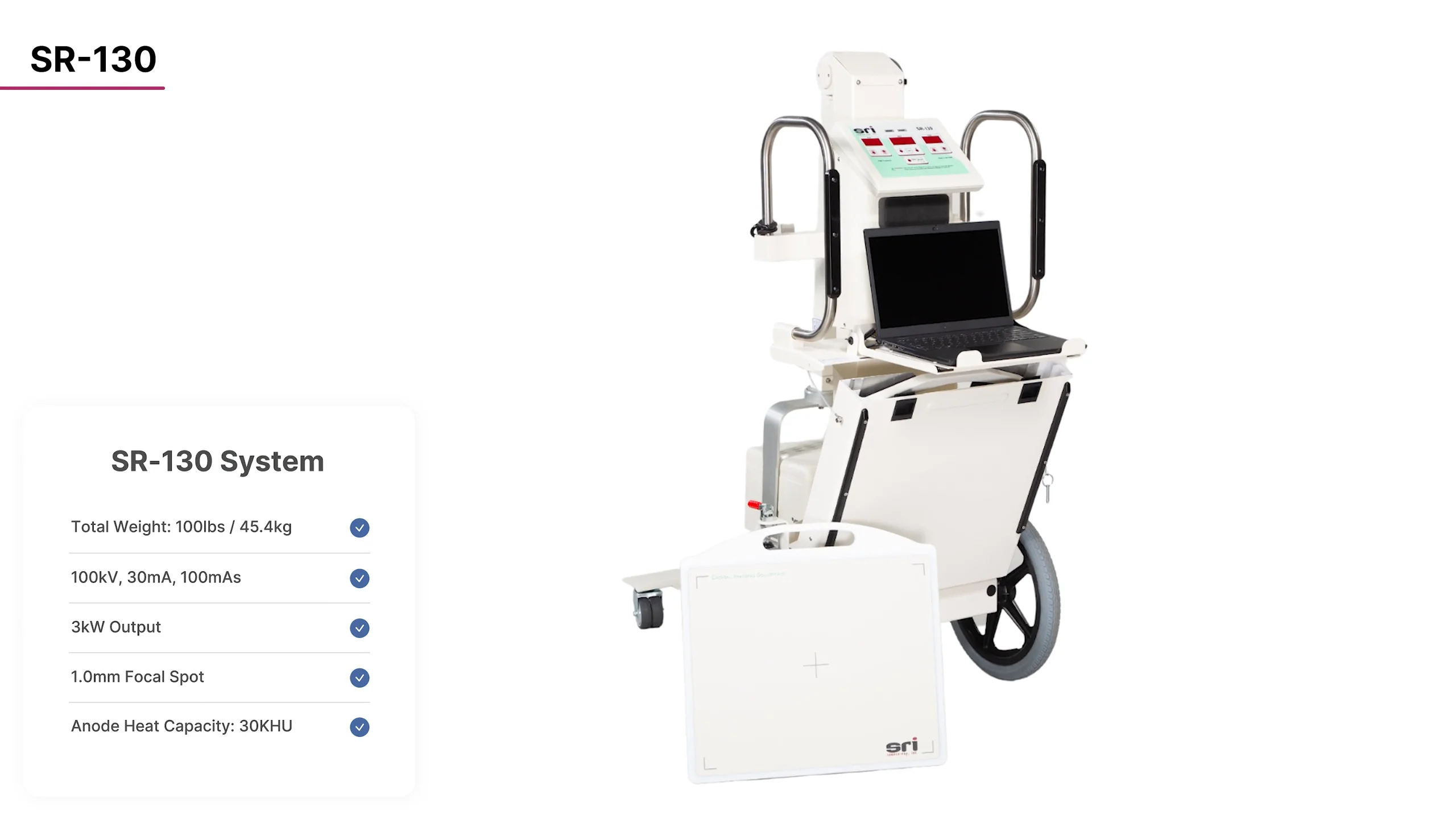 SR-115 & SR-130 Mobile X-Ray Systems by 20/20 Imaging