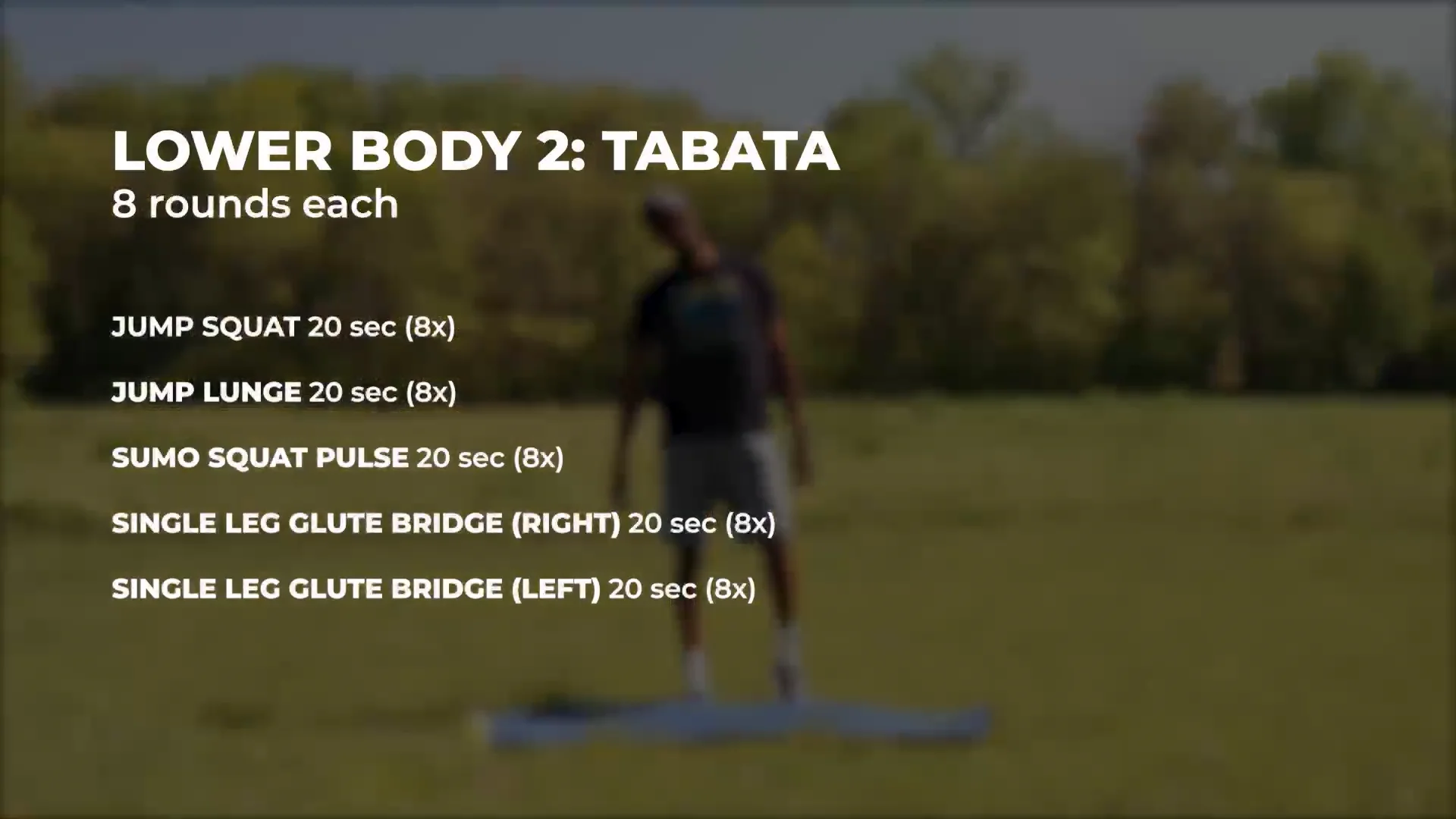 LOWER BODY 2 - TABATA