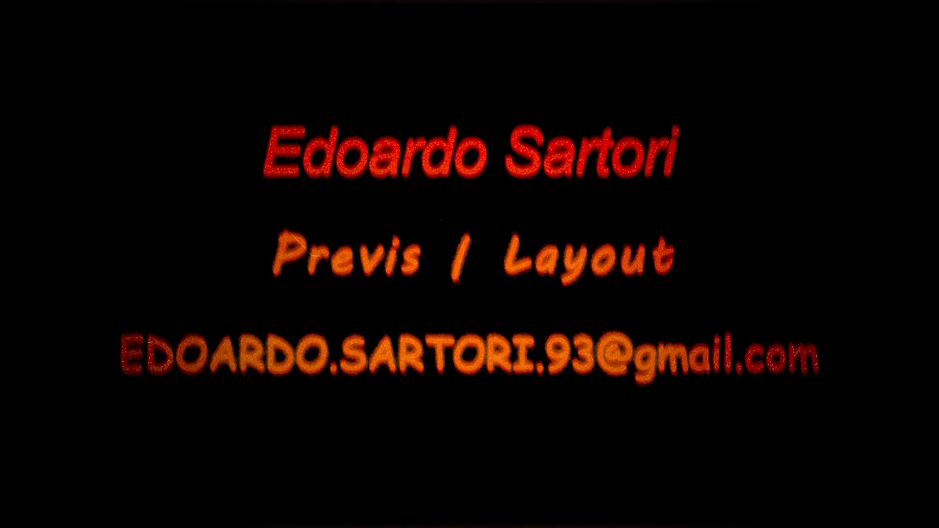 Edoardo Sartori | Showreel 2024 - Previs / Layout