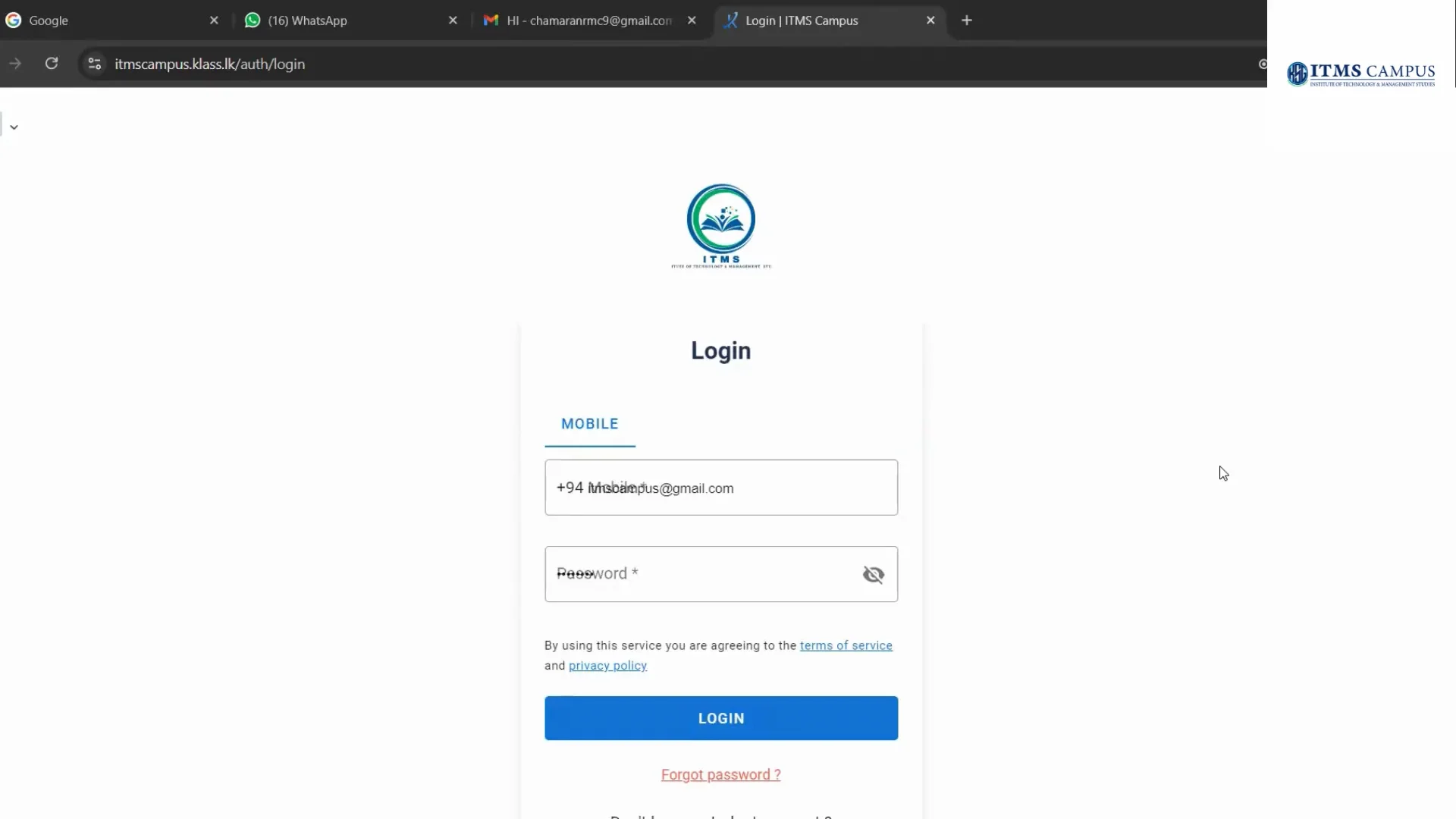HOW TO LOGIN LMS