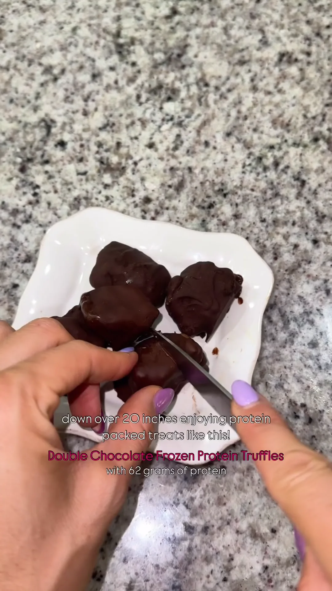 Double Chocolate Frozen Protein Truffles