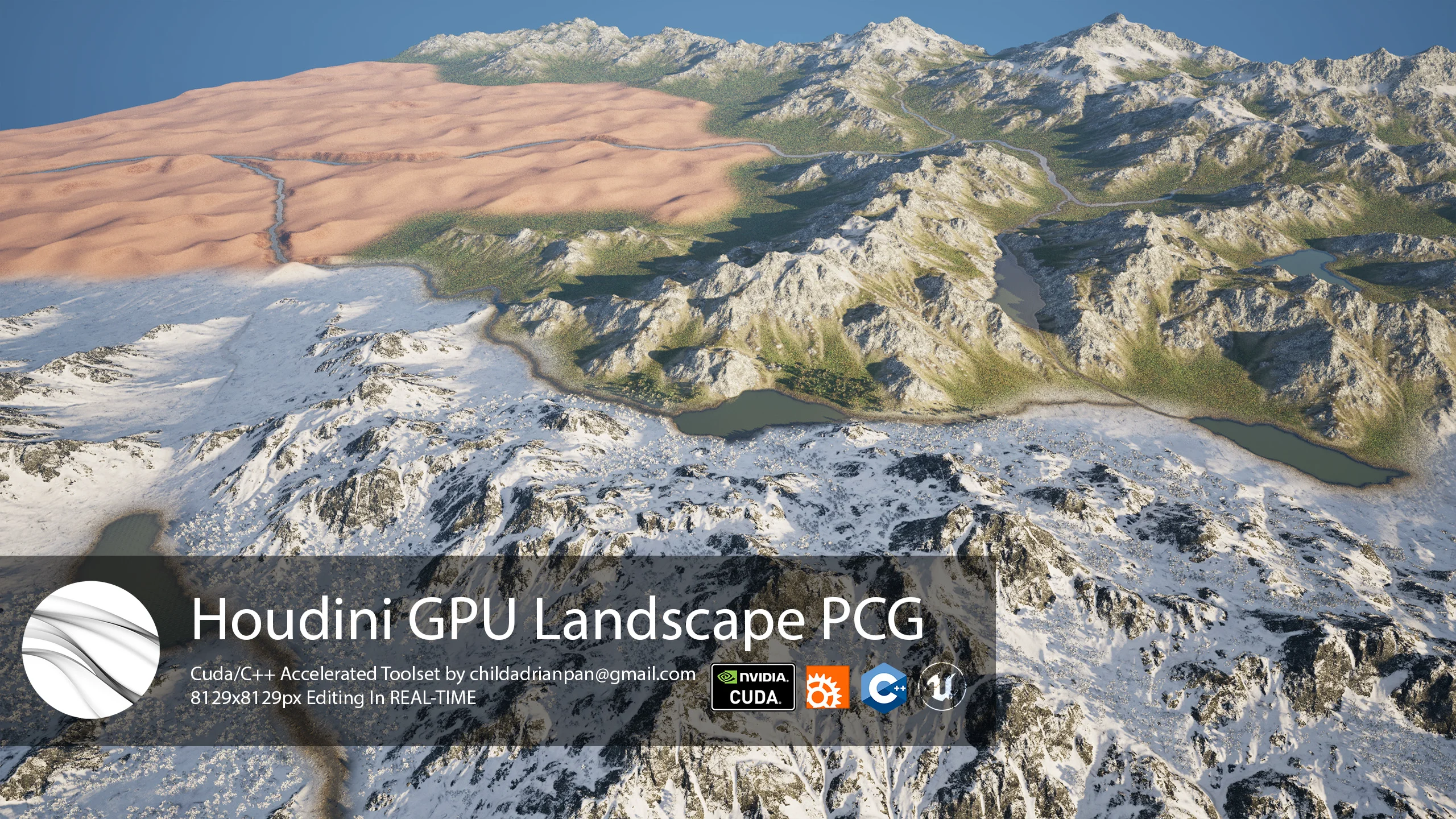 Houdini GPU Procedural Landscape In Unreal (abridged)