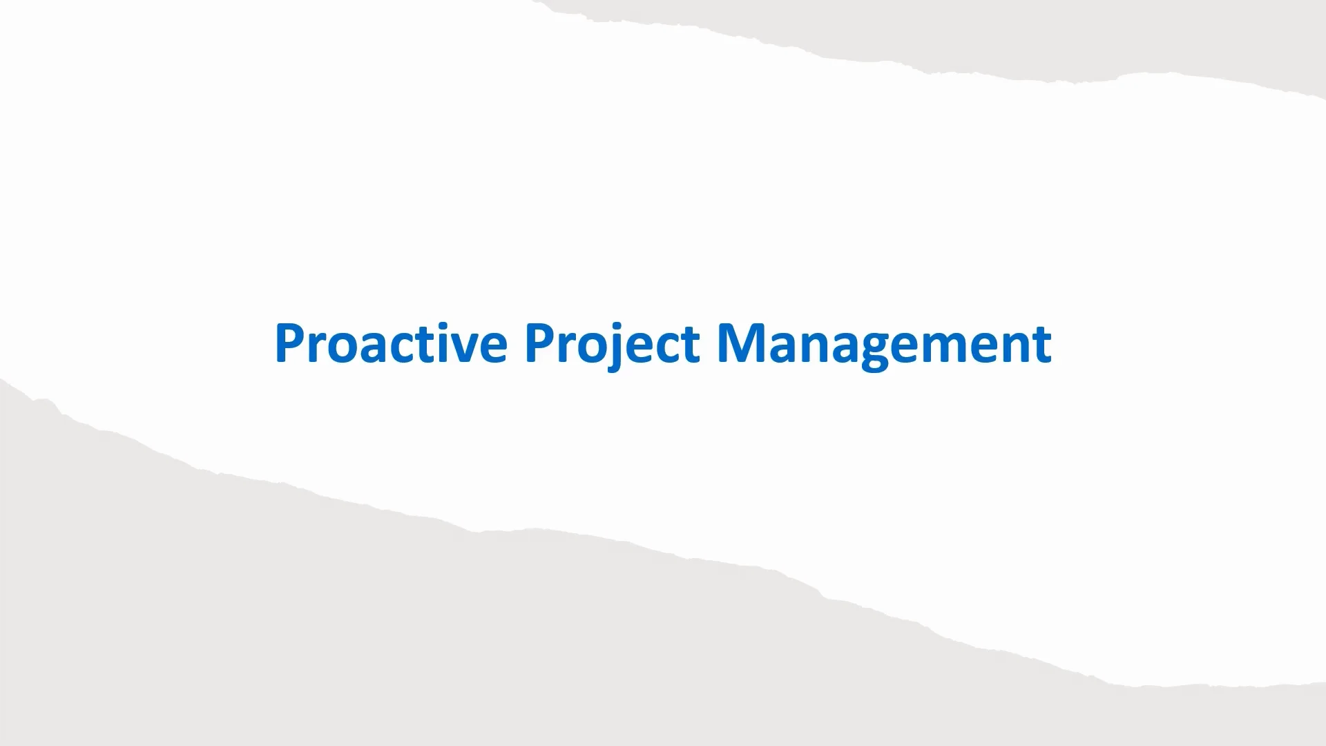Project Perfect | Proactive Project Management