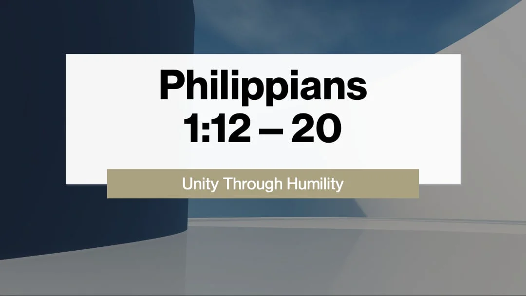 Unity Through Humility Pt 2