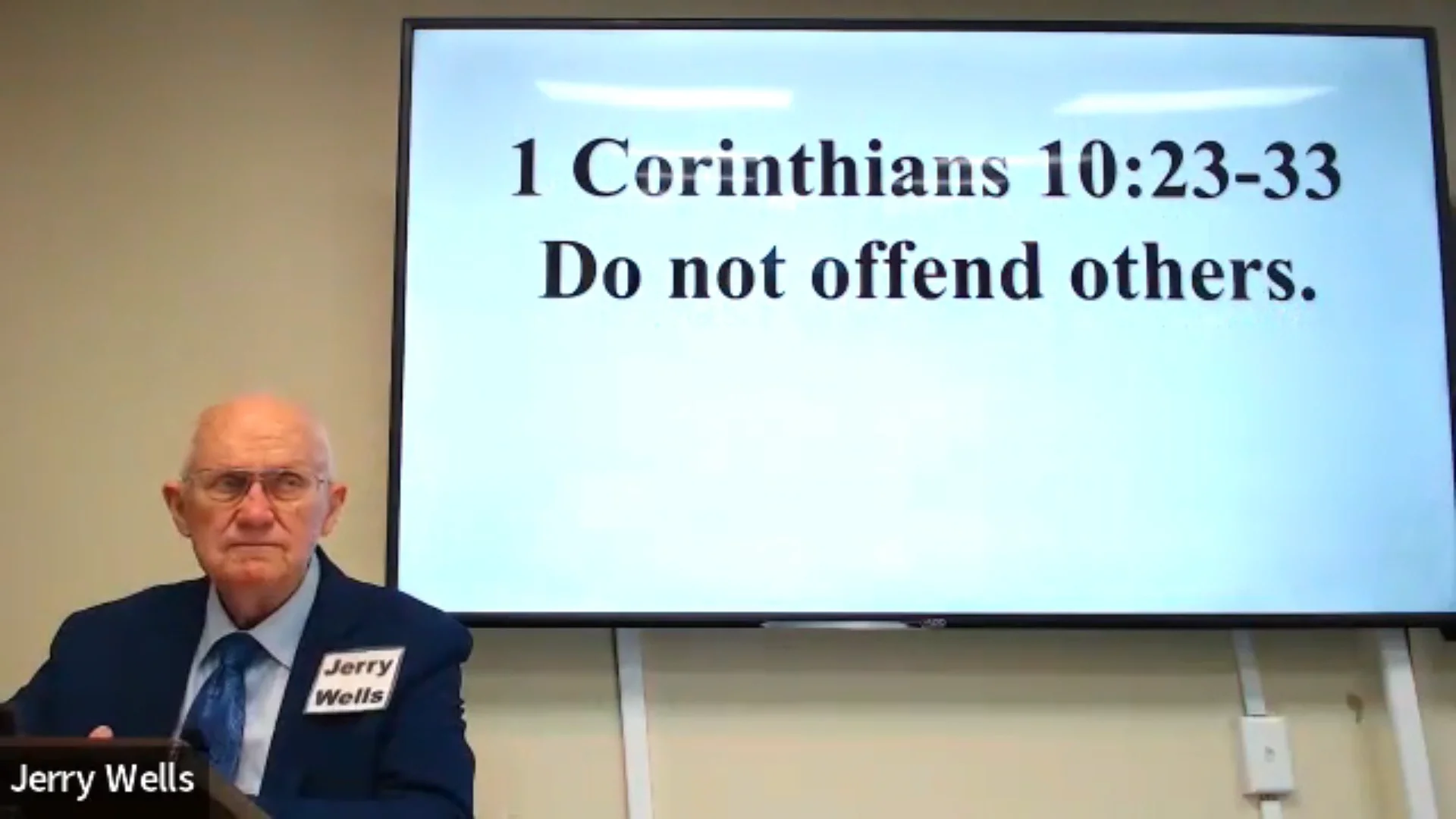 1 Corinthians 10:23-33 Do not offend others