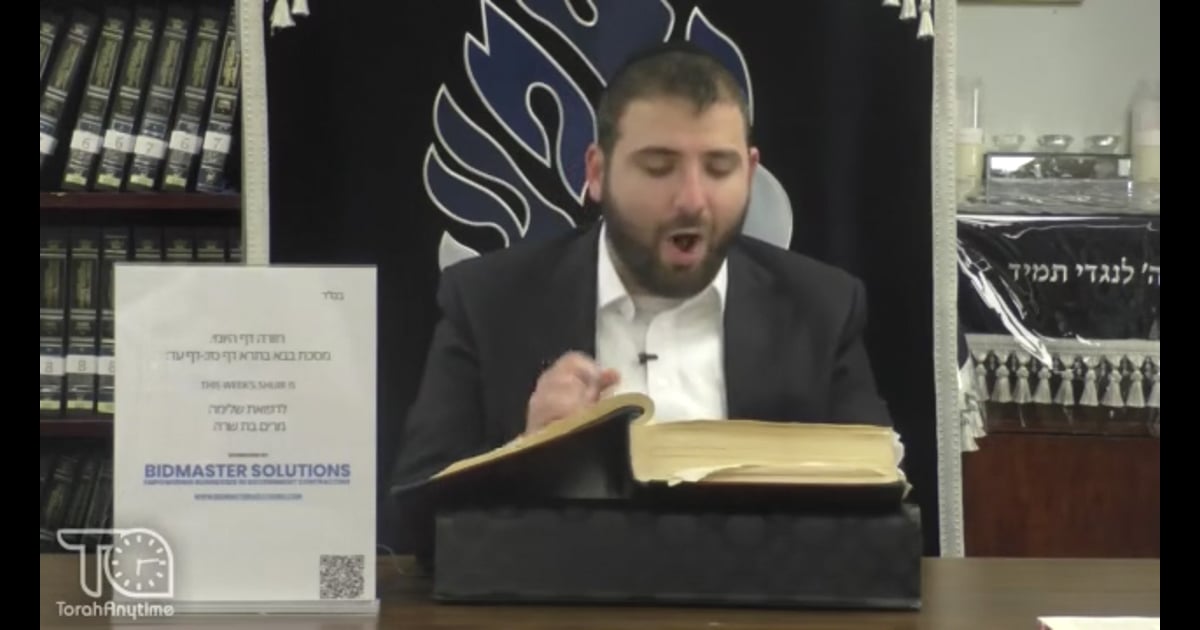 R' Yehuda Tzvi Spitz | Weekly Review Daf Yomi Bava Basra Daf