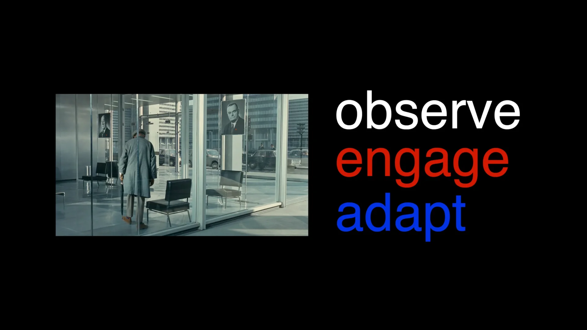 Observe Engage Adapt by Glenn Stillar